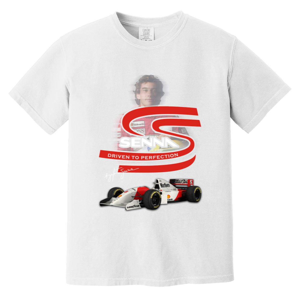 Ayrton Senna Racing Legacy Fan Tribute Graphic Artwork Comfort Color T-shirt, for men & women ...