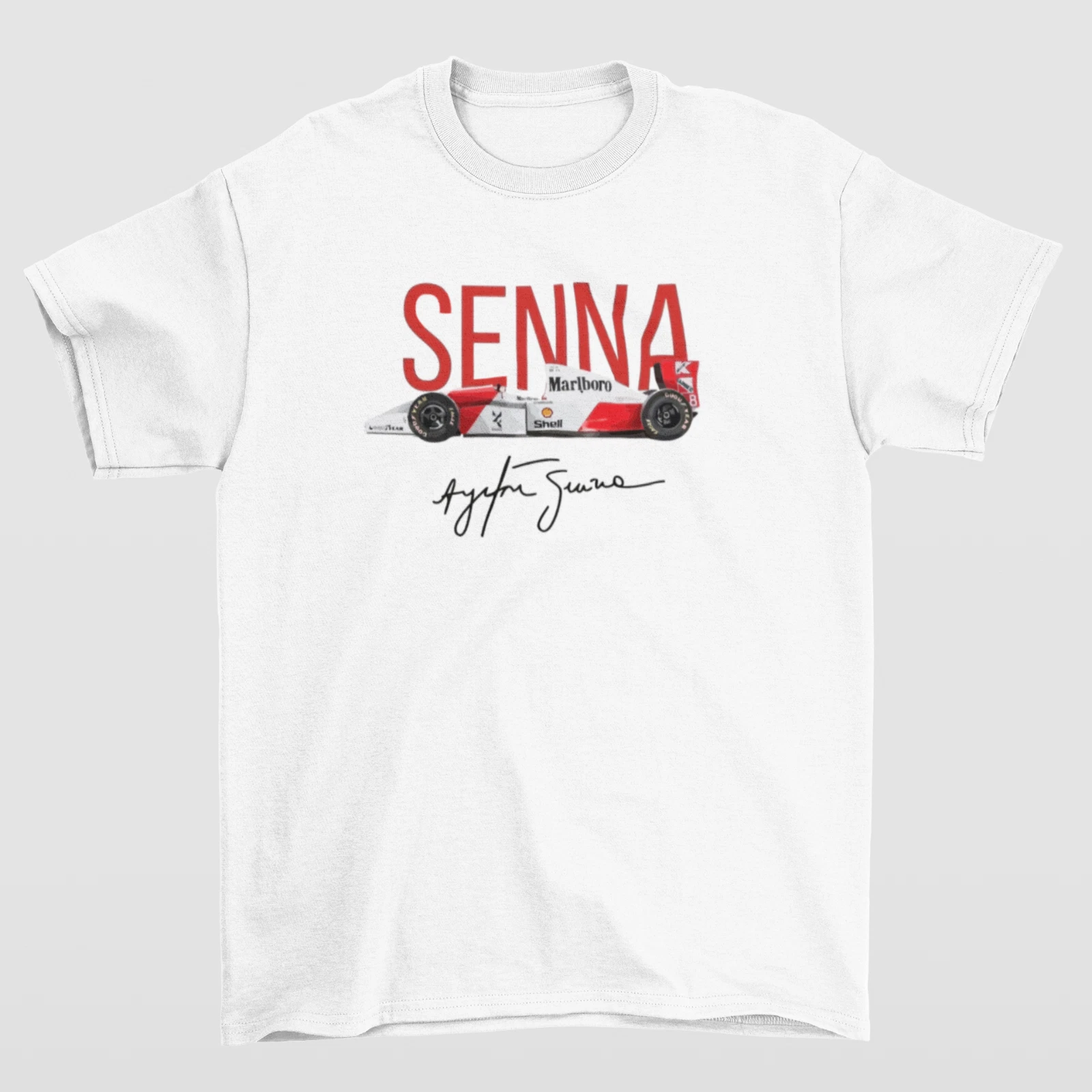 Ayrton Senna T-Shirt, Ayrton Senna Tee, Racing Team Shirt, Driver Top ...
