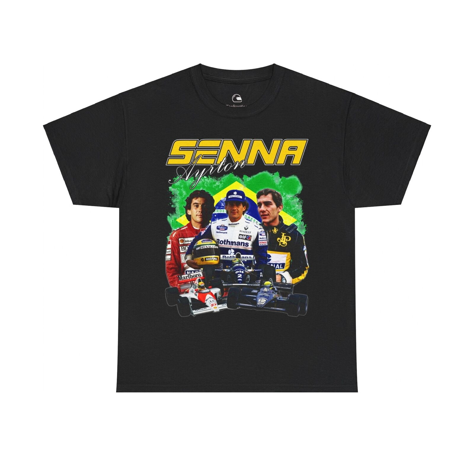 Ayrton Senna Vintage 90s Bootleg T-Shirt - Walmart.com