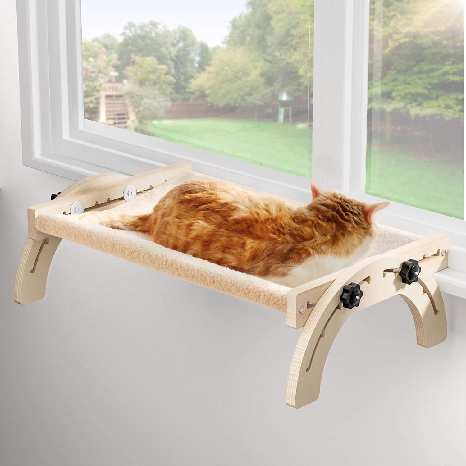 Aystkniet Cat Bed for Indoor Cats, Adjustable Cat Window Perch with ...