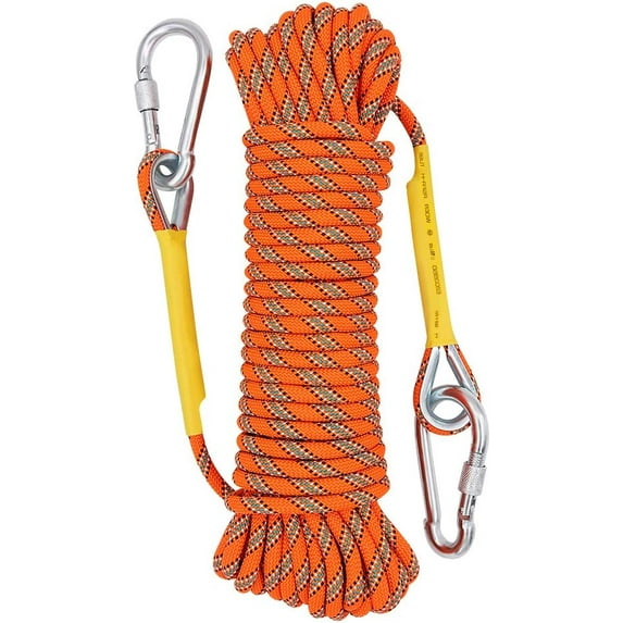Aystkniet 10.5 mm Static Climbing Rope, Nylon, Low Stretch, Outdoor ...