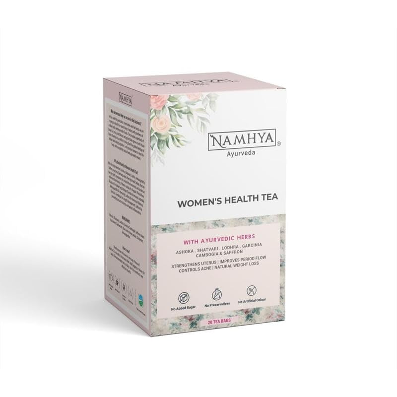 Ayurvedic Pcod Pcos 25 Green Tea Bags With Shatavari, Ashoka & Saffron ...