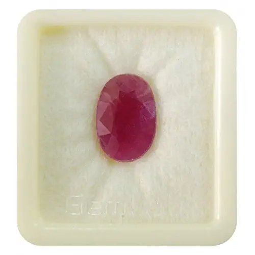Ayush Gems Ruby/Manik 9.25 Ratti - 8.45 Carat Lab Certified Natural Burma Ruby Gemstone ...