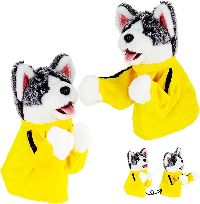 Aywewii Kung Fu Husky Boxing Dog Puppet Animal Toy Punching Puppet ...