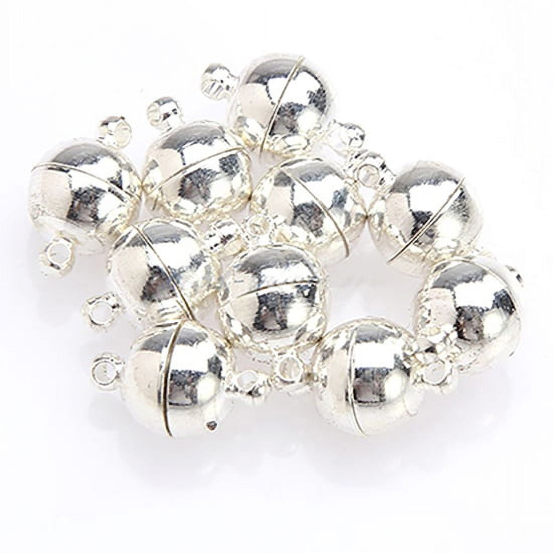 Ayyufe Pack Of 10 6mm/8mm Round Ball Magnetic Clasps All Match DIY ...