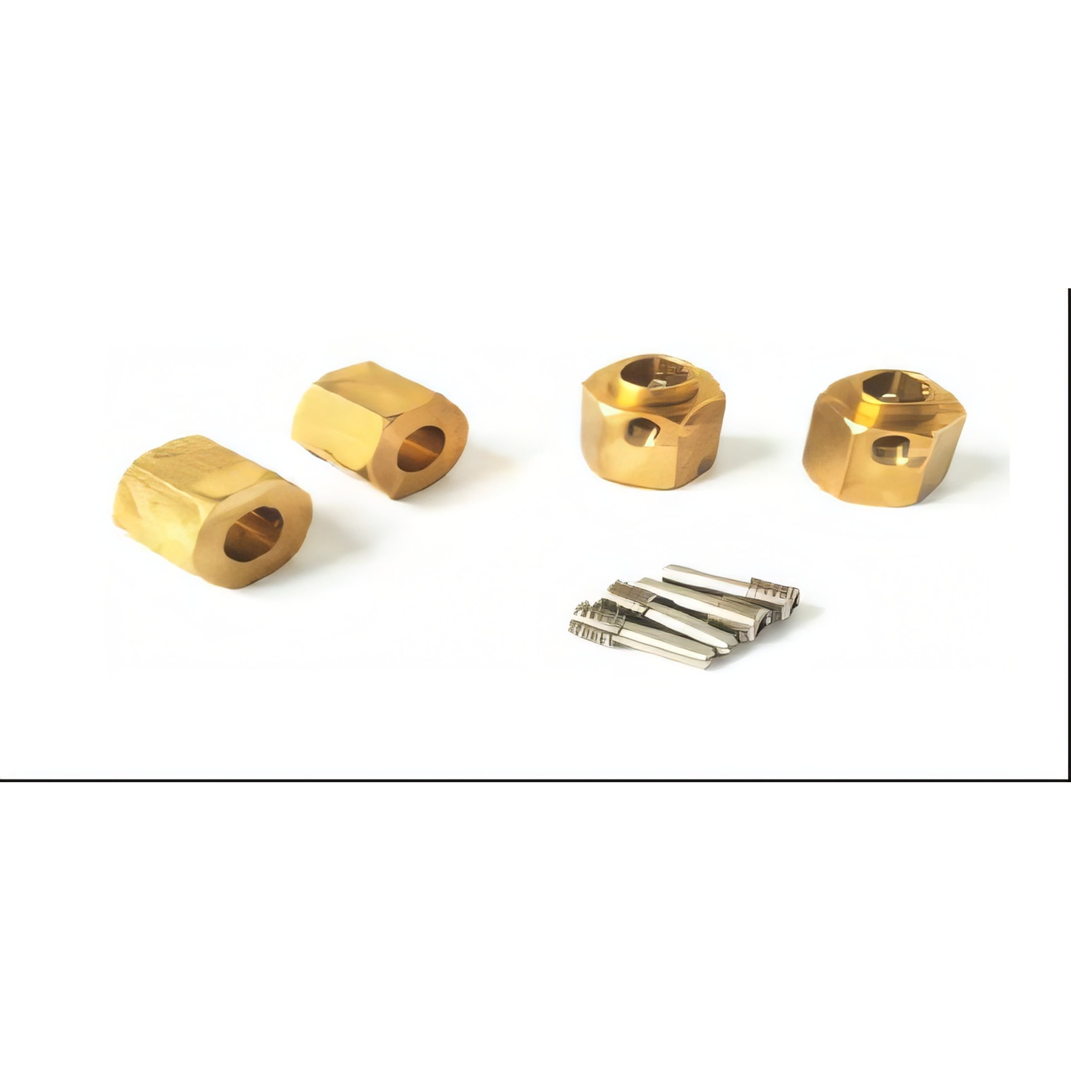 Az Turn and Burn Rc - 12mm Heavy Brass Wheel Hex Hub Extenders for Trx ...