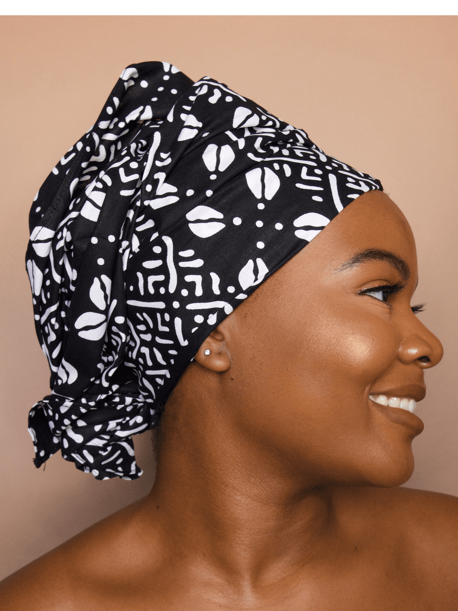 Touch of a Queen African Black and White Headwrap African Print Aza ...