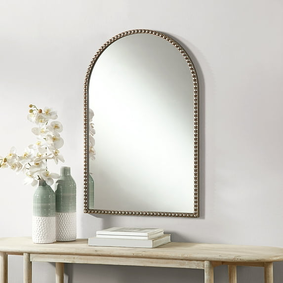 Azalea Park Metal Beaded Wall Mirror Brown - Walmart.com