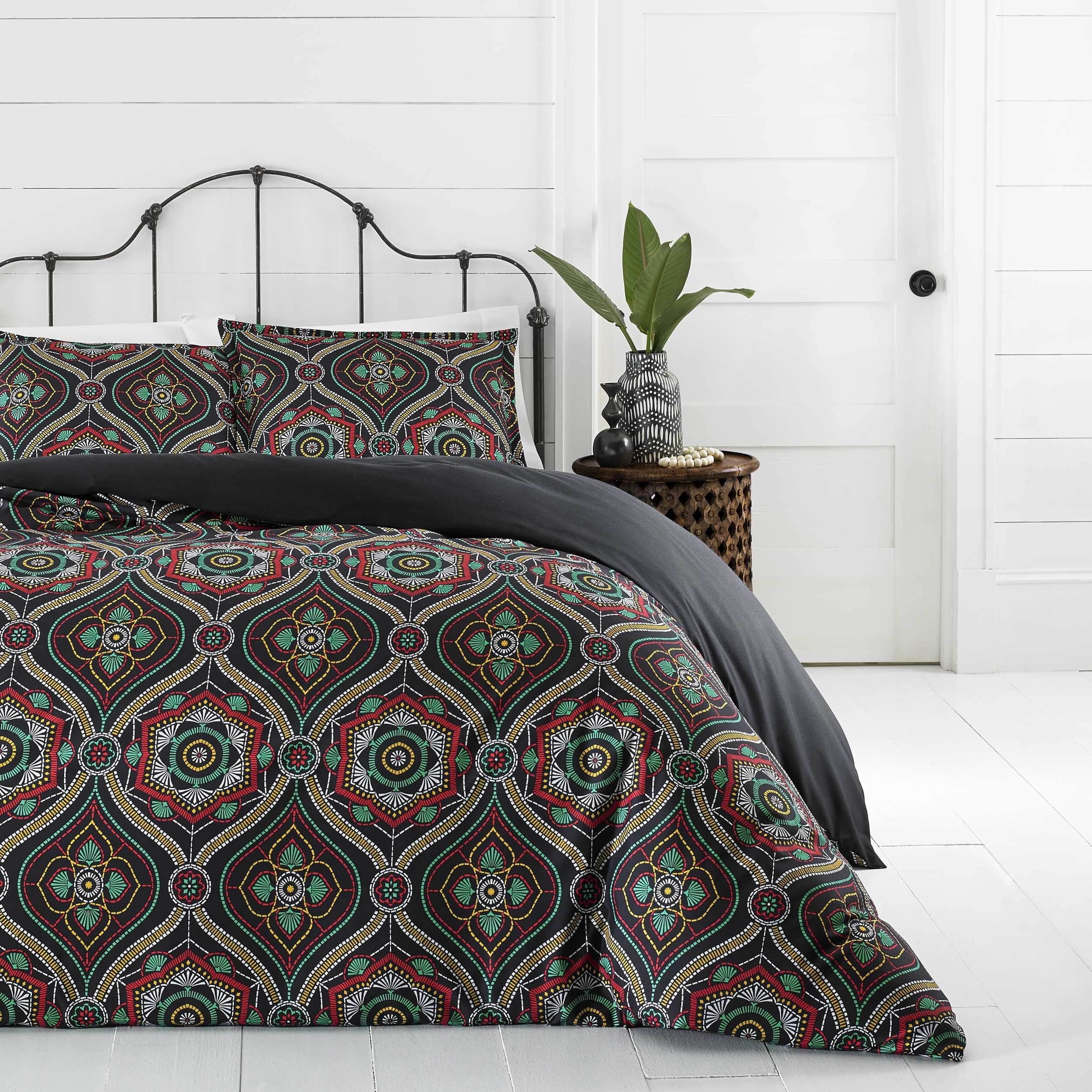 Azalea Skye Nairobi Ogee Multi Duvet Cover Set, Full/Queen - Walmart.com