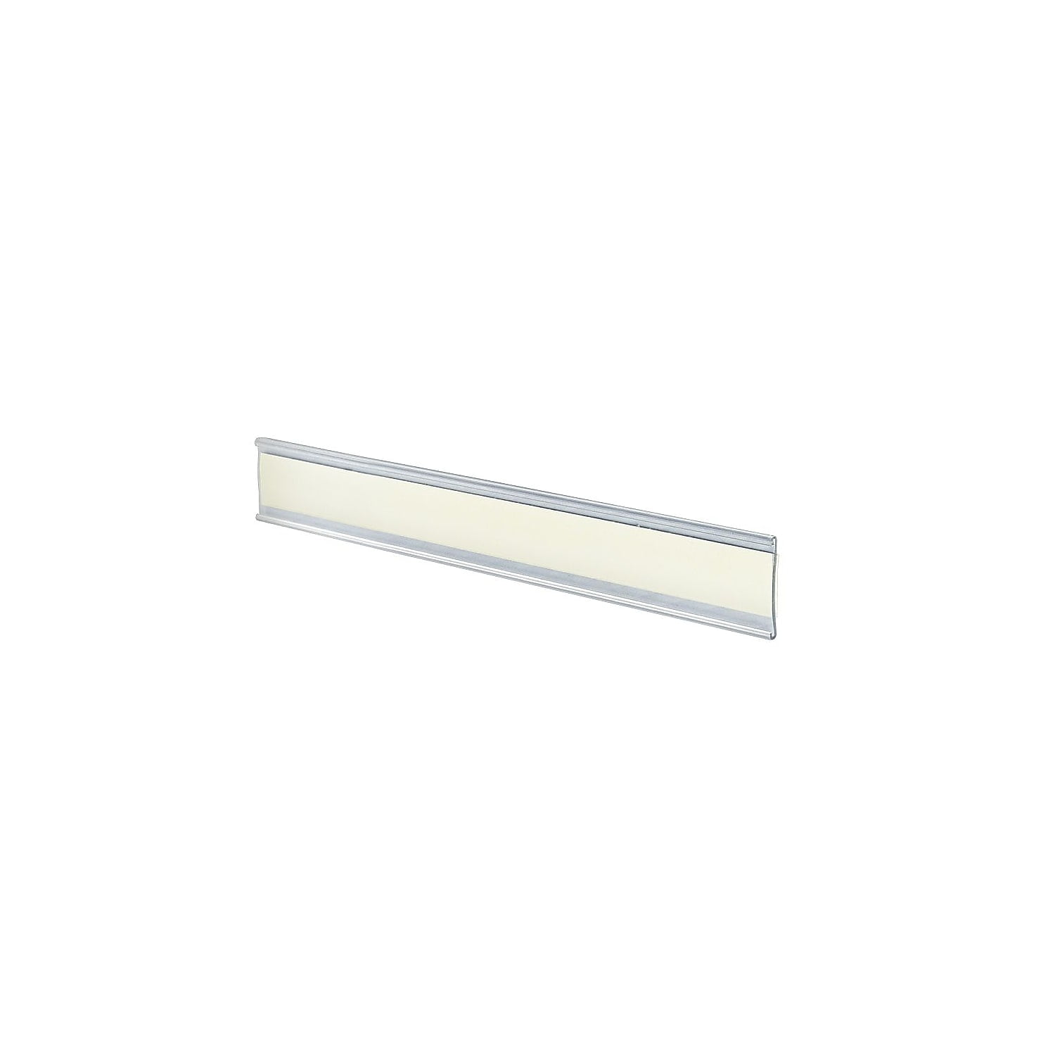 Azar 1 1/2" x 8 1/2" Plastic Adhesive-Back C-Channel Nameplates Clear ...