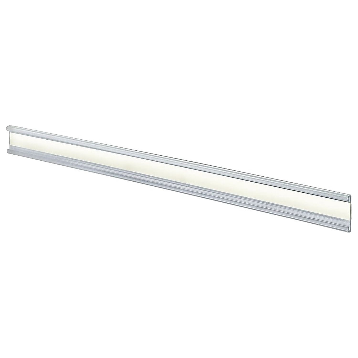 Azar 1" x 11" Plastic Adhesive-Back C-Channel Nameplates Clear 20/Pack ...
