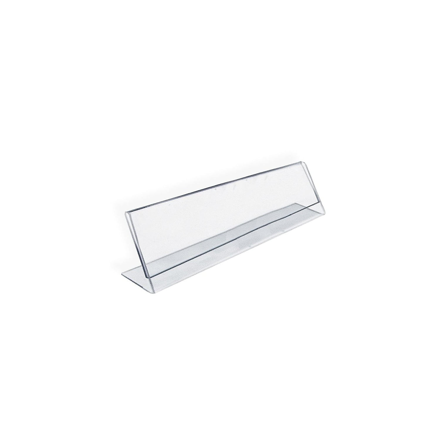 Azar 112702 6" W x 2" H L-Shaped Acrylic Sign Holder, 10Pack - Walmart.com