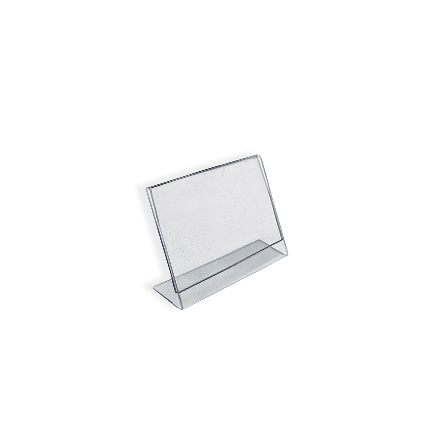Azar 112740 3.5" W x 2.5" H L-Shaped Acrylic Sign Holder, 10Pack ...