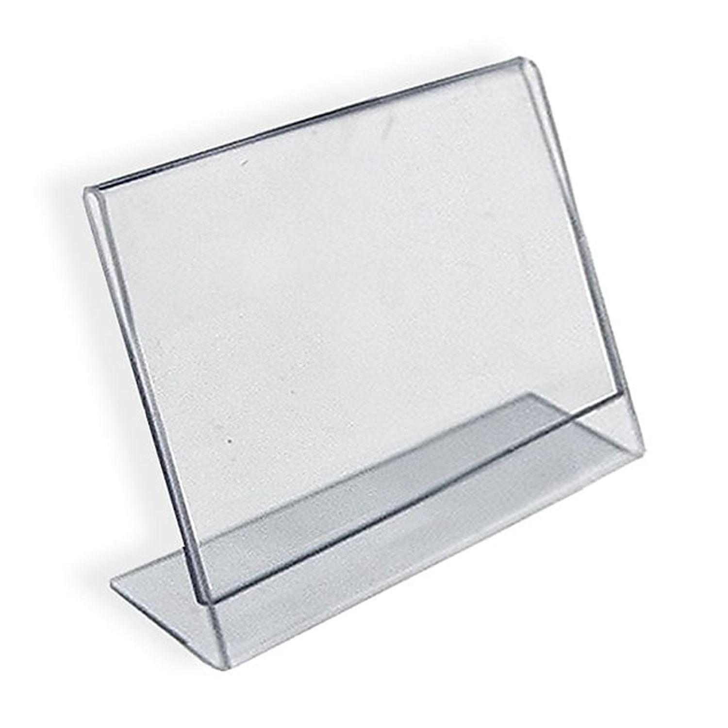 Azar 112740 3.5" W x 2.5" H L-Shaped Acrylic Sign Holder, 10Pack ...