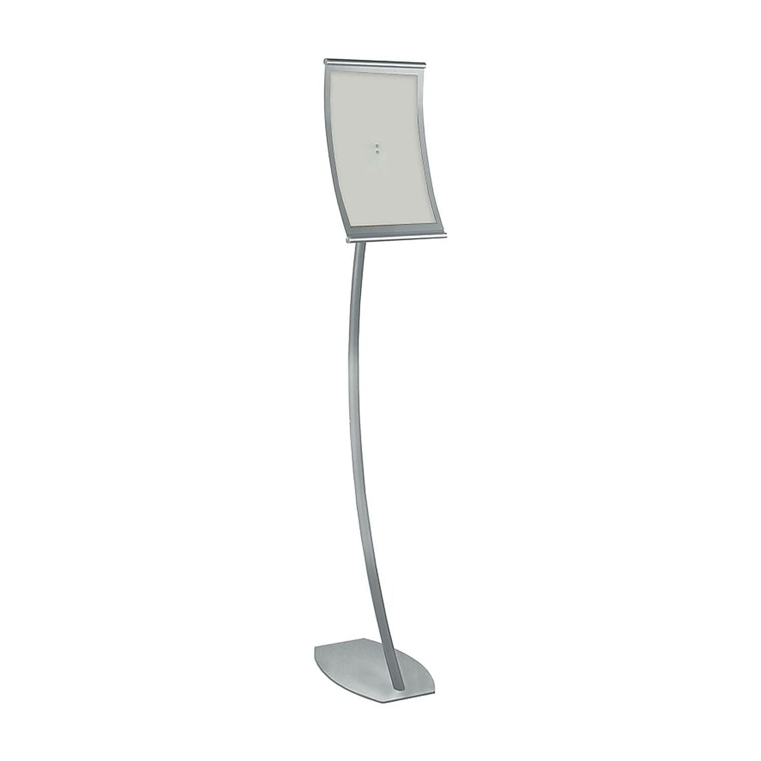 Azar 14"(H) x 8 1/2"(W) Curved Metal Floor Sign Holder 300887 - Walmart.com