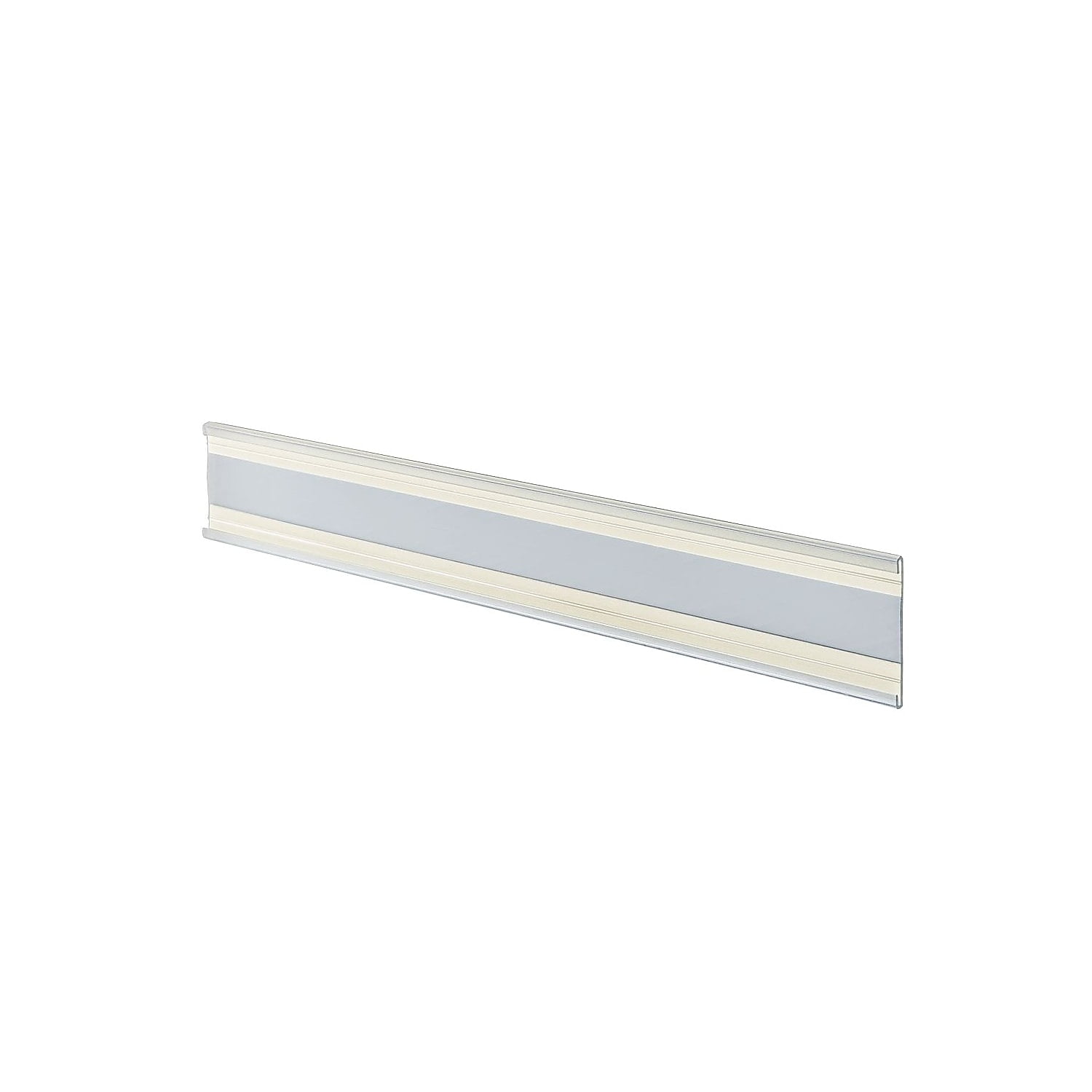 Azar 2" x 11" Plastic Adhesive-Back C-Channel Nameplates Clear 10/Pack ...