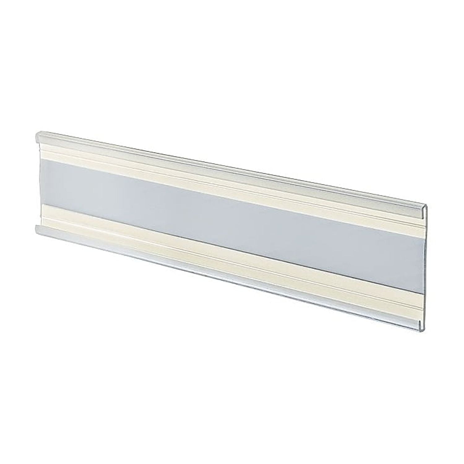 Azar 2" x 6" Plastic Adhesive-Back C-Channel Nameplates Clear 10/Pack ...