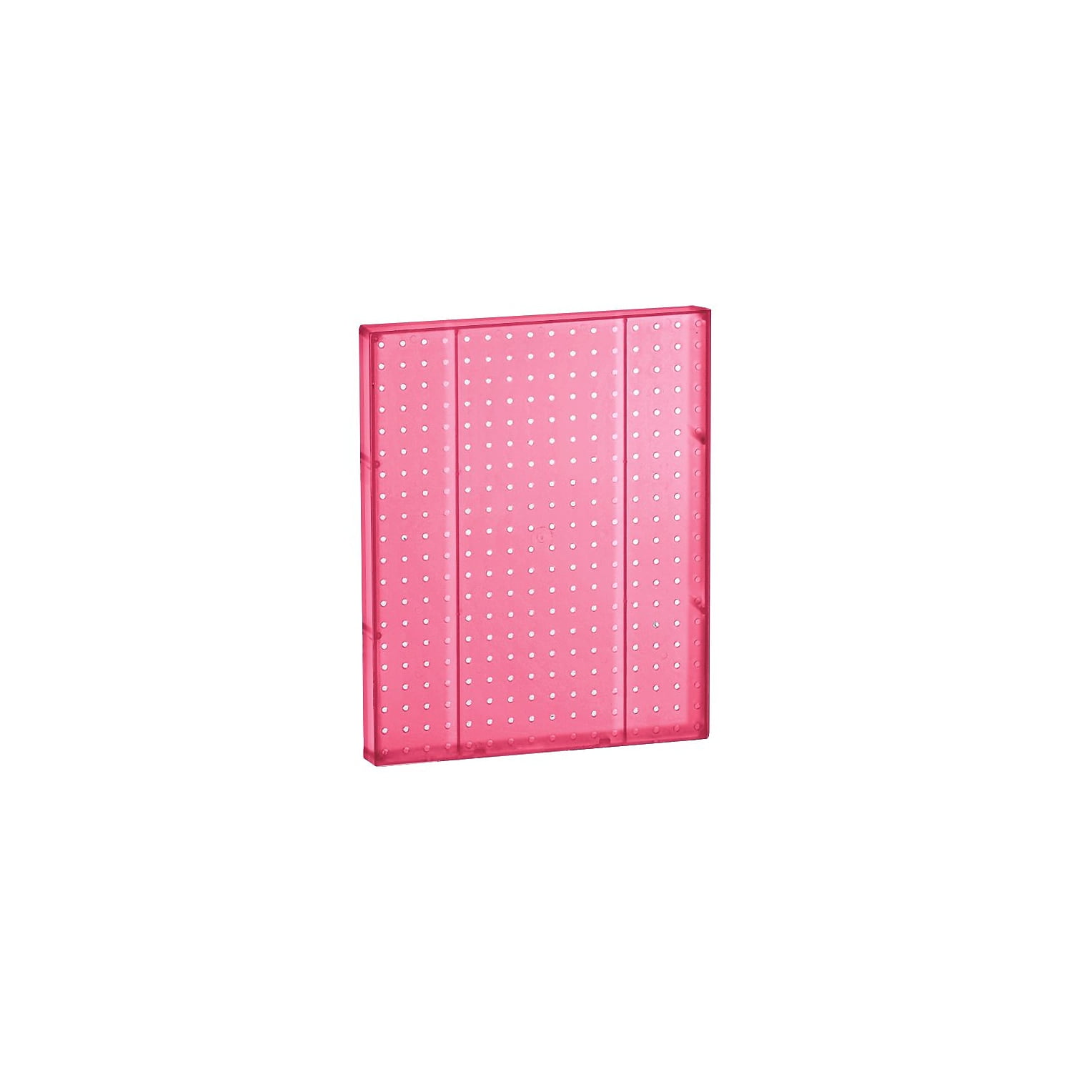 Azar 20"(H) x 16"(W) Pegboard 1-Sided Wall Panel Translucent Pink 2 ...
