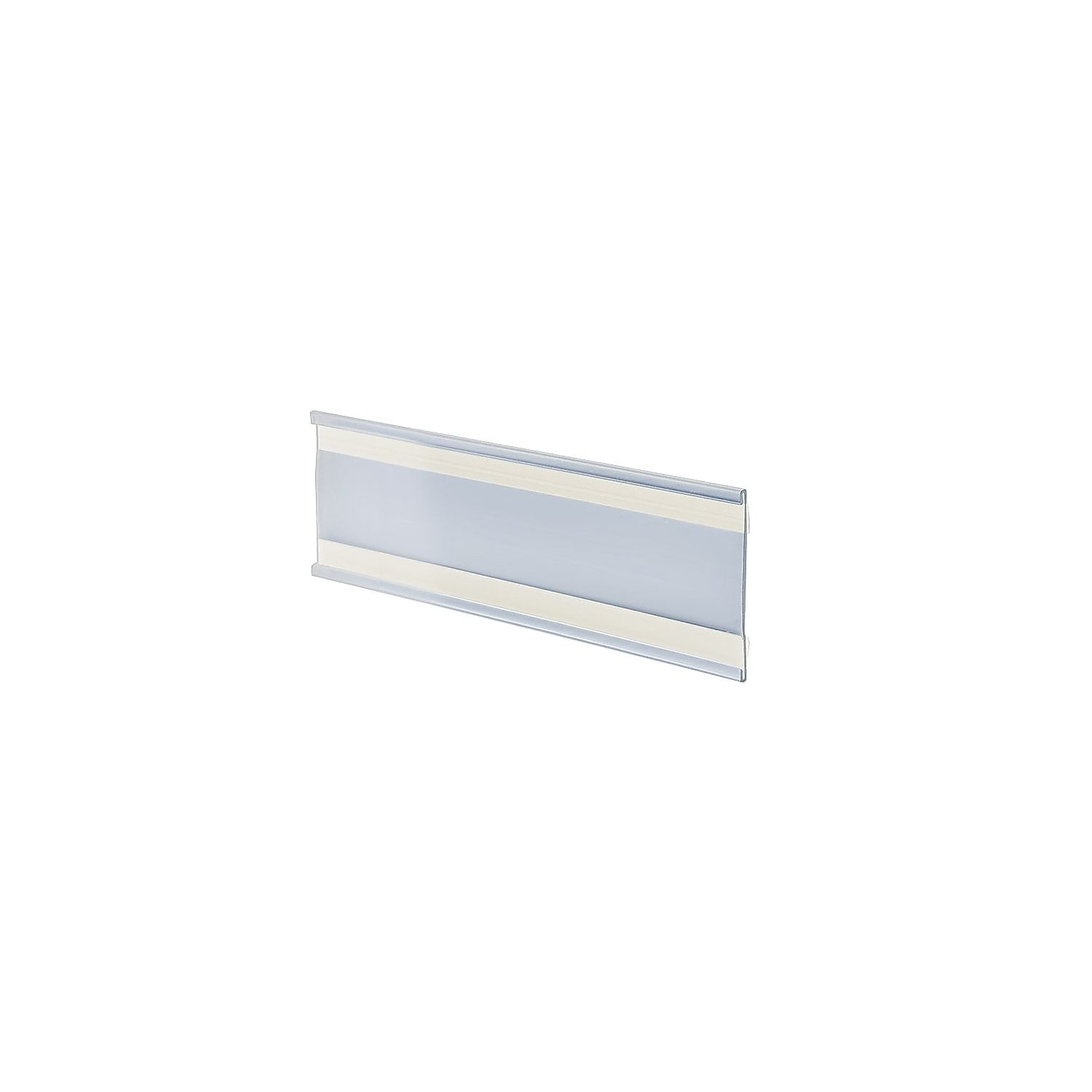 Azar 3" x 6" Plastic Adhesive-Back C-Channel Nameplates Clear 10/Pack ...