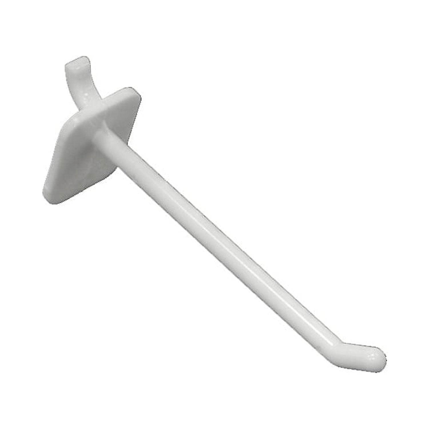 Azar 4" x 0.287"(Dia) Pegboard Locking Hooks White 25/Pack 800004-W ...