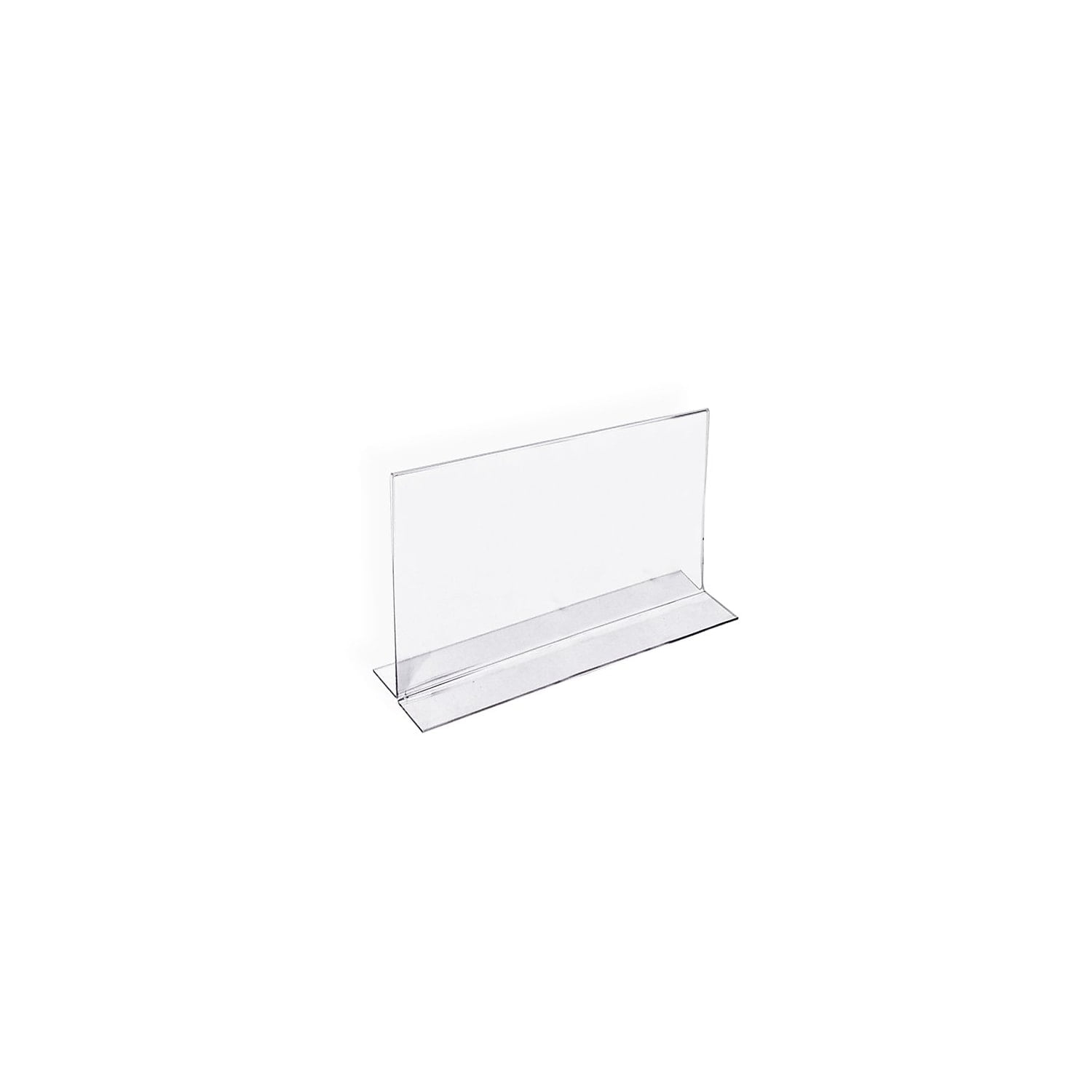 Azar 4" x 6" Horizontal Double Sided Stand Up Acrylic Sign Holder Clear ...