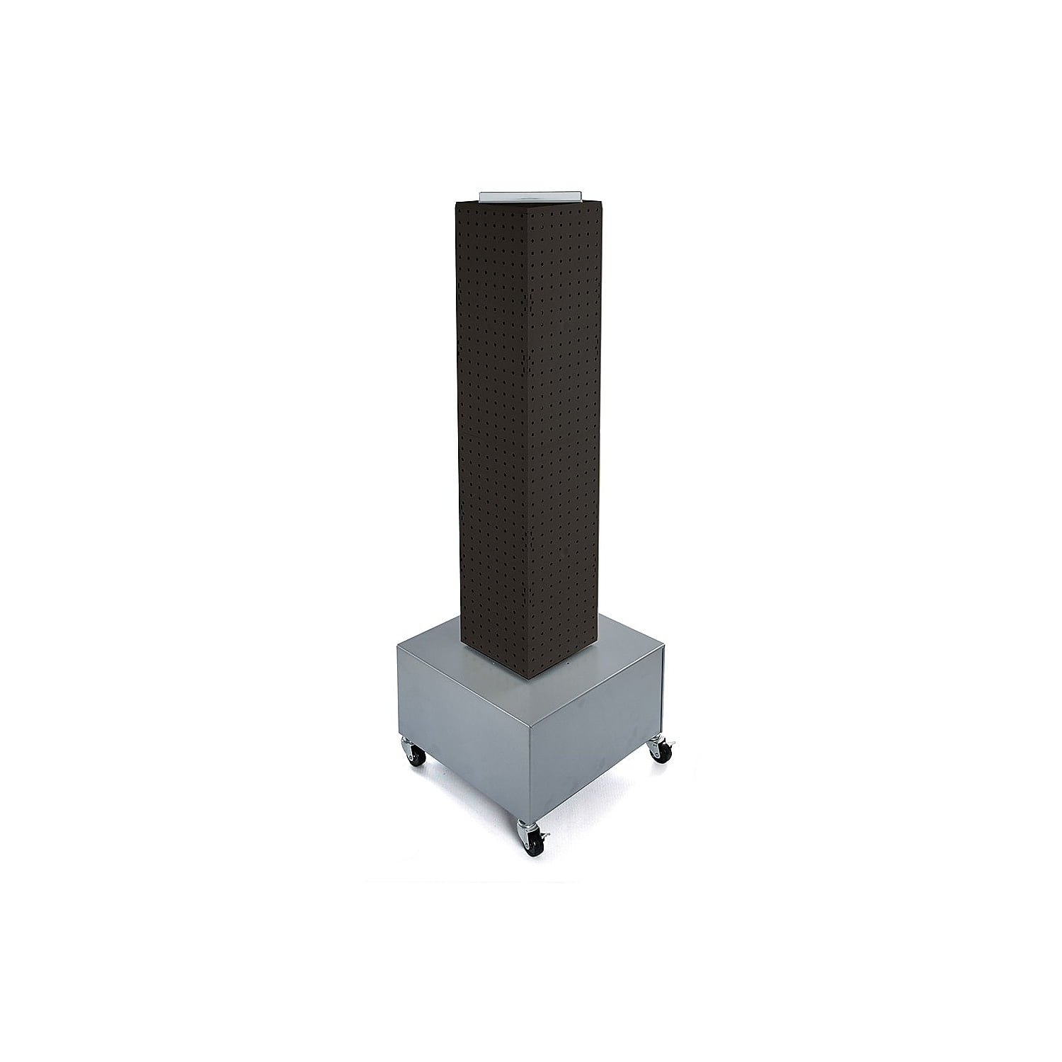 Azar 40"(H) x 8"(W) x 8"(D) 4-Sided Interlocking Pegboard Display Tower ...
