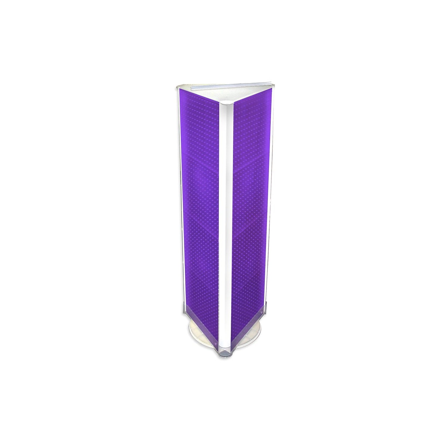 Azar 60"(H) x 16"(W) 3-Sided Pegboard Floor Display Purple 700450-PUR ...