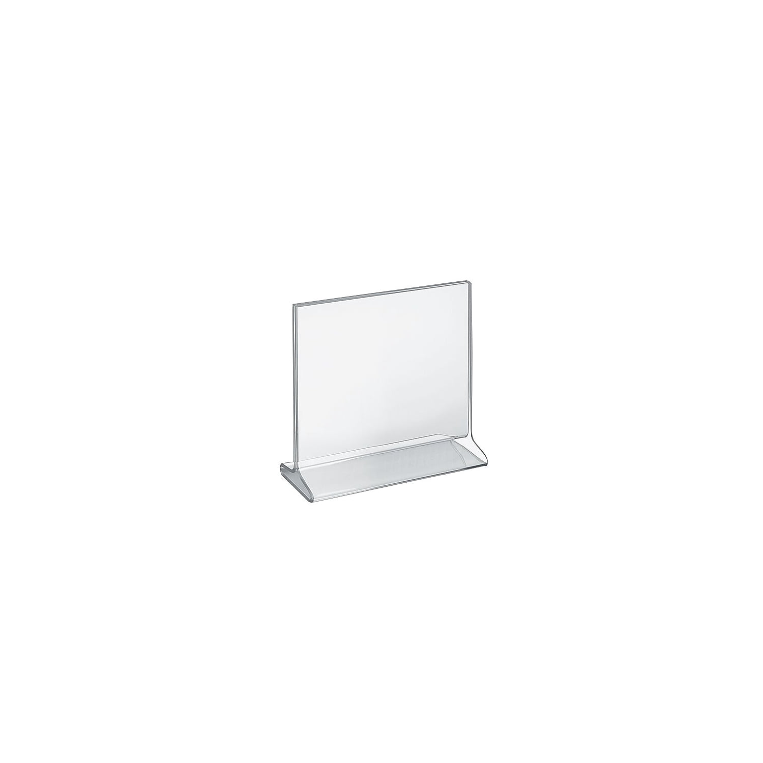 Azar 8 1/2" x 8 1/2" Horizontal Top Load Acrylic Sign Holder Clear 10 ...