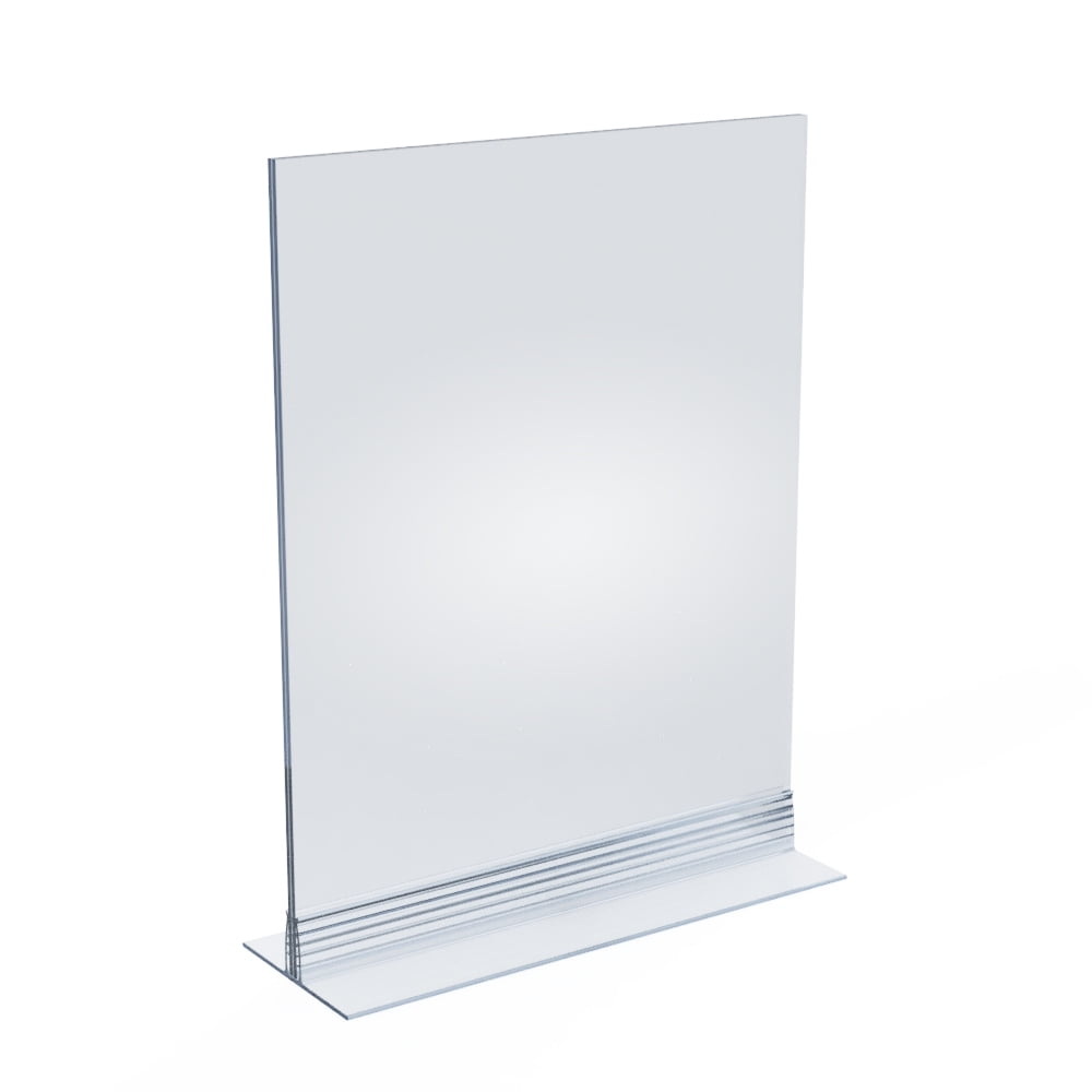 Azar Displays 102714 Clear Acrylic Double Sided Sign Holder 8.5" x 11 ...