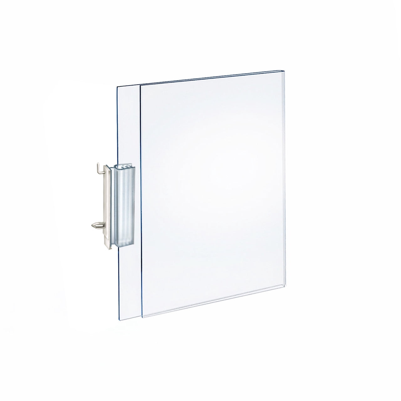 Two-Sided Acrylic Sign Holder with Pegboard Grippers 5.5"W x 8.5"H, 10 ...