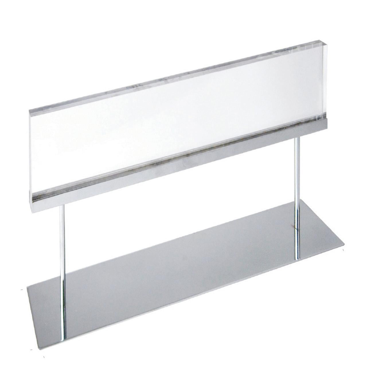 Azar Displays 104568 The Elite Series: Large Acrylic Block Sign Holder ...