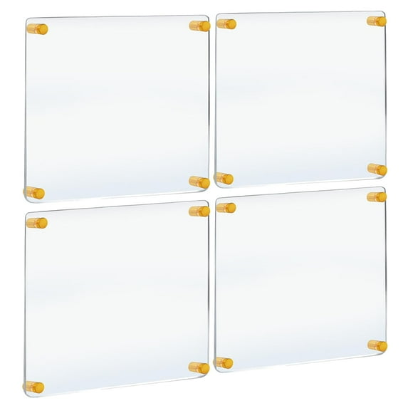 Azar Displays 105520-GLD Floating Acrylic Gallery Wall Set of Four ...
