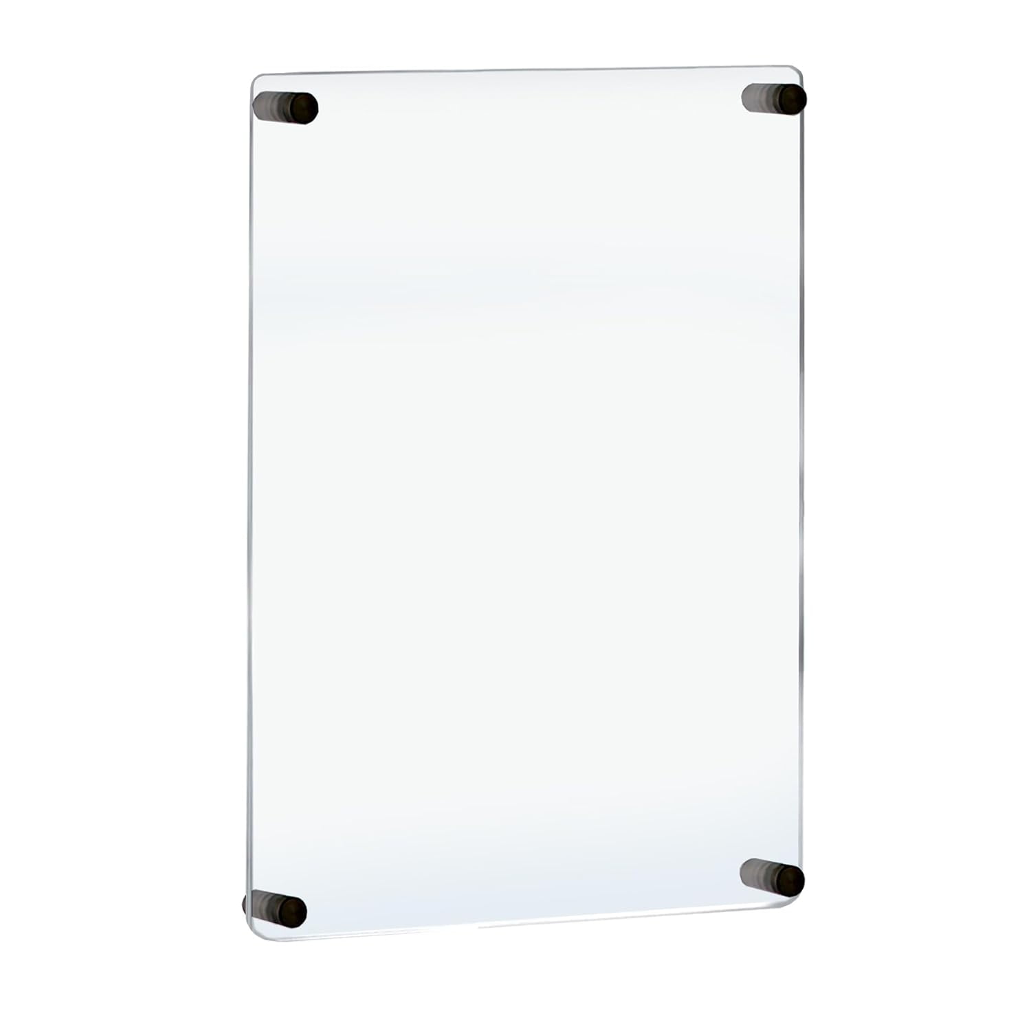 Azar Displays 105531-BLK Acrylic Floating Double Panel Wall Frame ,22 ...