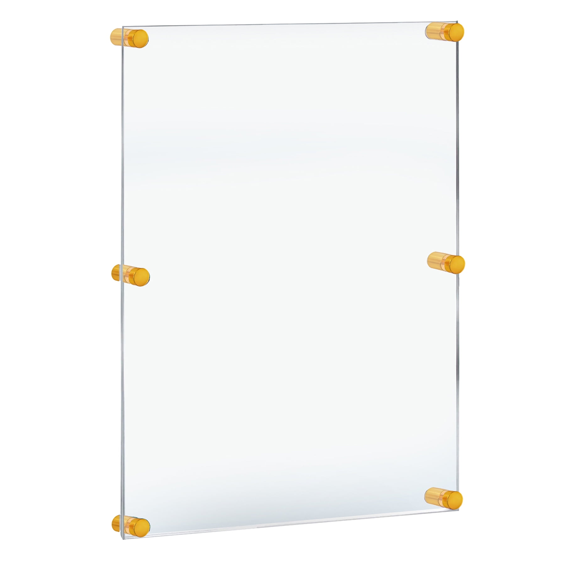 Azar Displays 105536-GLD Acrylic Floating Double Panel Wall Frame ,24 ...