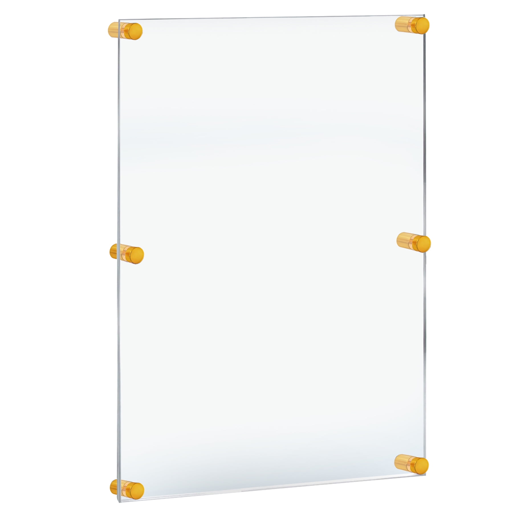 Azar Displays 105540-GLD Acrylic Floating Double Panel Wall Frame ,30 ...