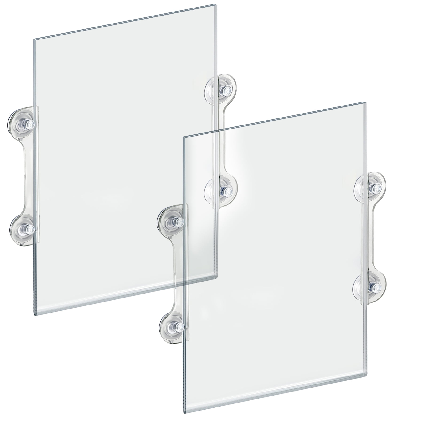 Azar Displays 11x17 Clear Acrylic Window Sign Holder with Suction Cups ...