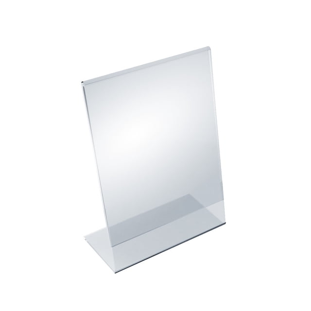 Angled L-Shaped Sign Holder Frame with Slant Back Design 7"x 11''High ...