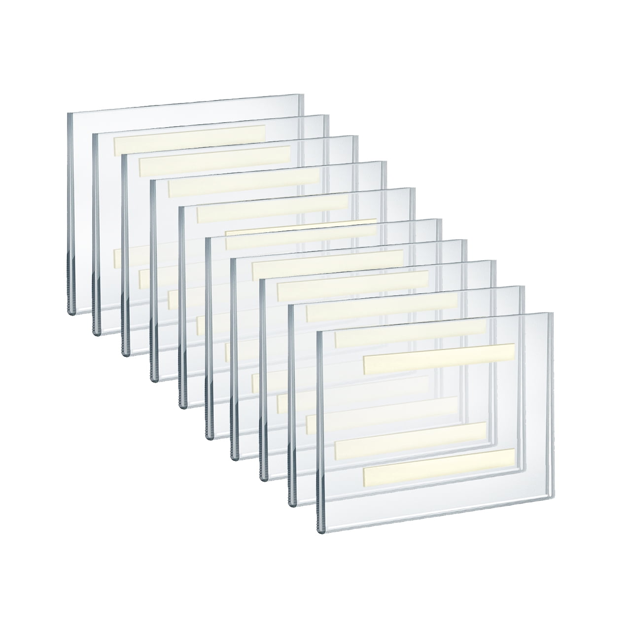 Azar Displays 122030 Self Adhesive Clear Acrylic Wall Sign Holder Frame ...