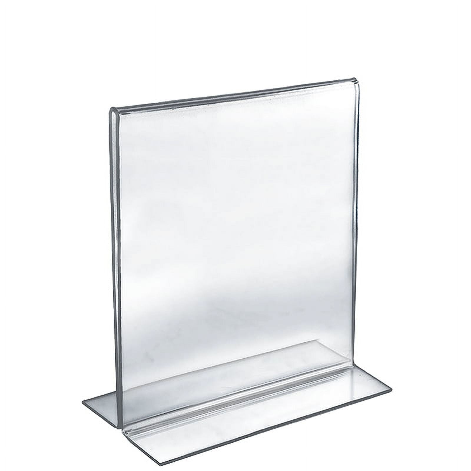 Azar Displays 152710 Bottom Loading Clear Acrylic T-Frame Sign Holder ...