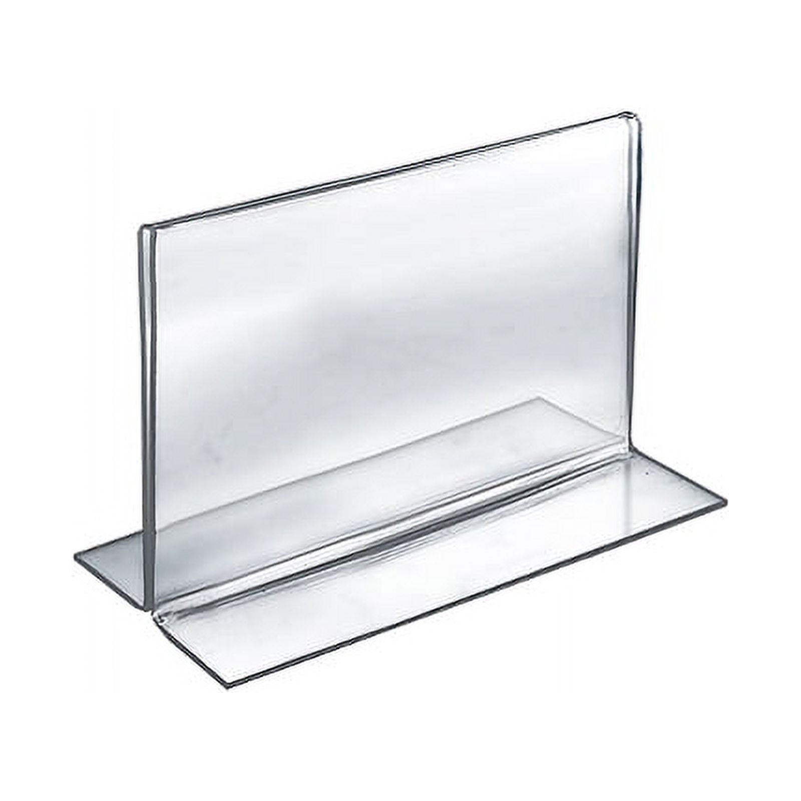 Azar Displays 152721 Bottom Loading Clear Acrylic T-Frame Sign Holder 7 ...