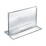 Azar Displays 152721 Bottom Loading Clear Acrylic T-Frame Sign Holder 7 ...
