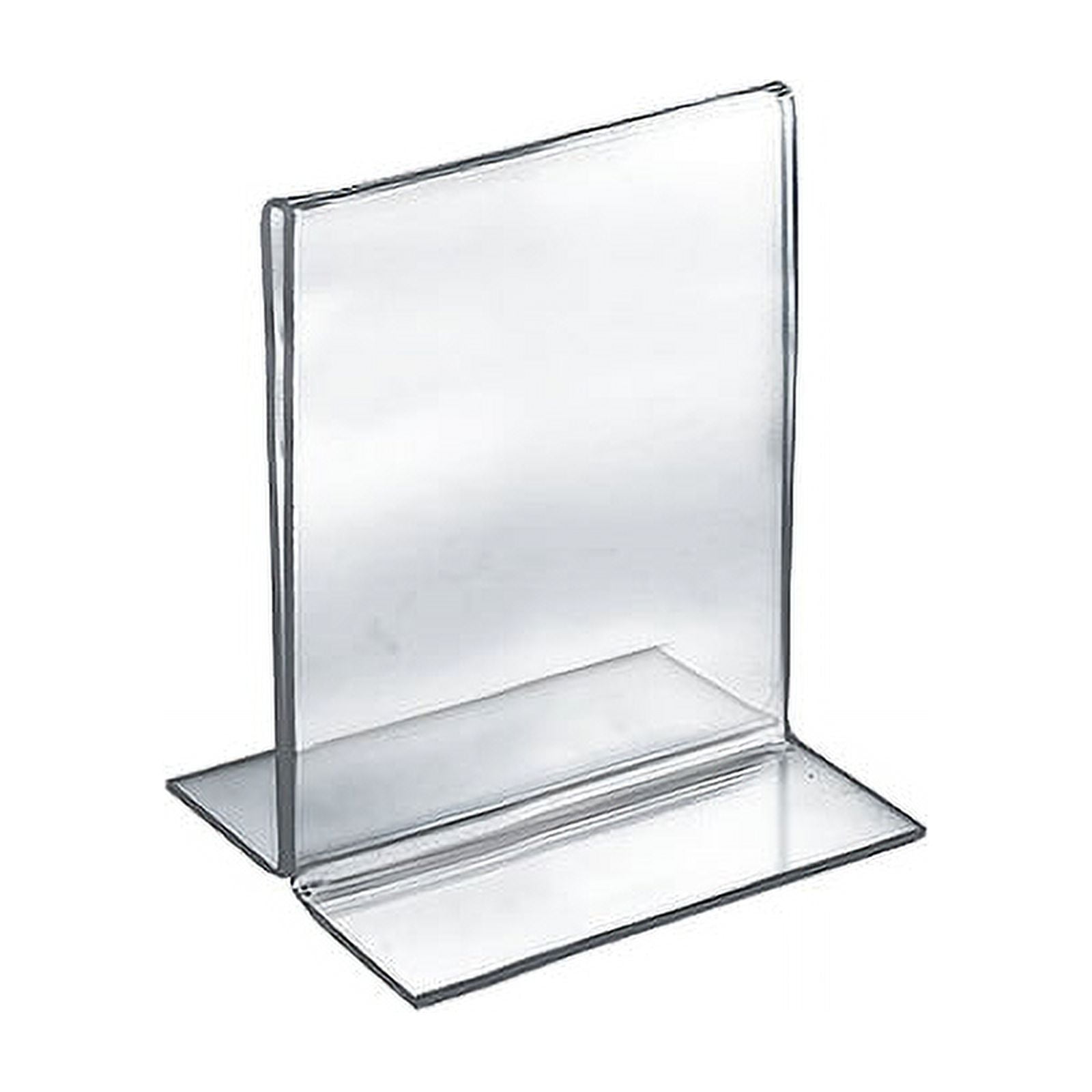 Azar Displays 152722 Bottom Loading Clear Acrylic T-Frame Sign Holder 5 ...