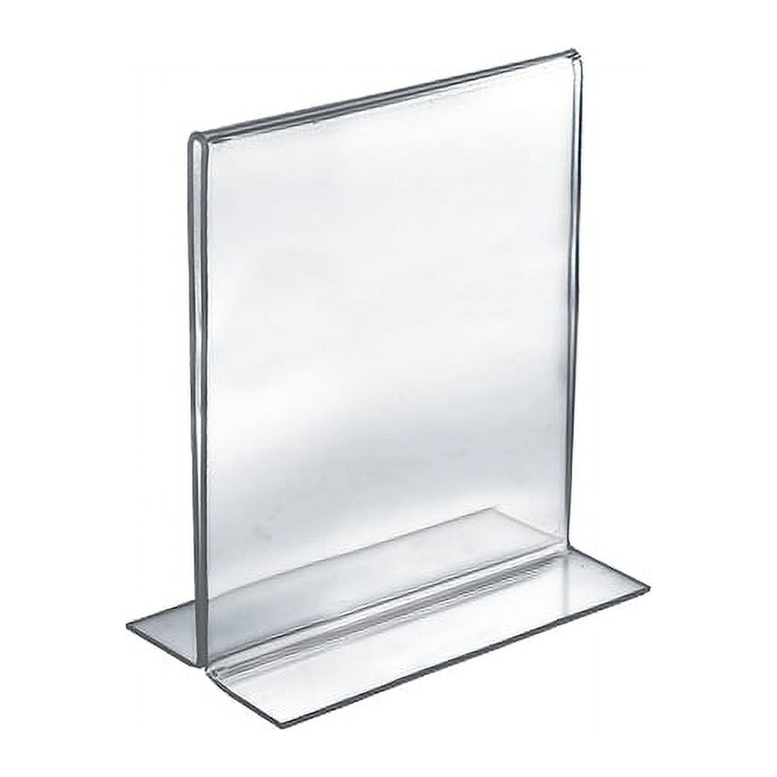 Azar Displays 152733 Bottom Loading Clear Acrylic T-Frame Sign Holder 5 ...