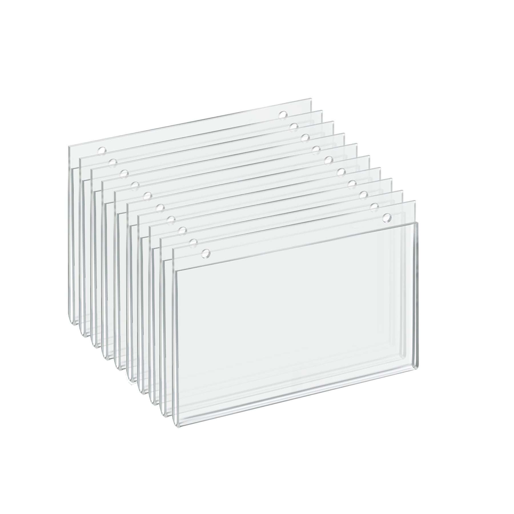 Azar Displays 162727 Clear Acrylic Wall Hanging Frame 8.5" wide x 5.5 ...