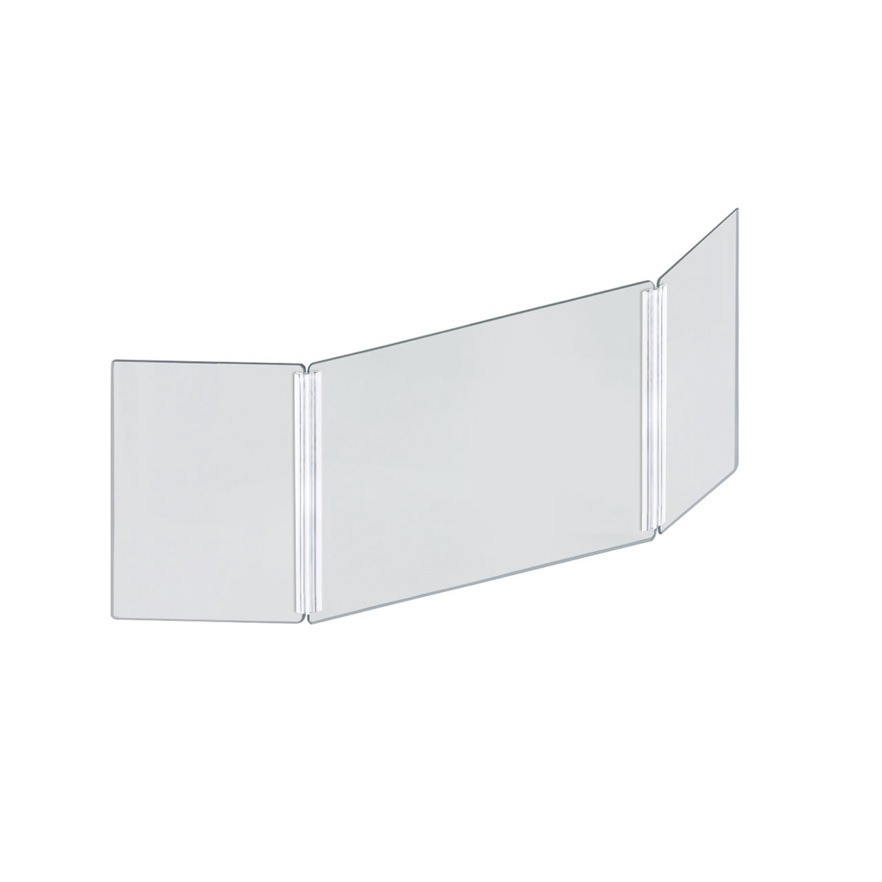 Small 46" wide x 18" high Clear Acrylic Tri Fold PLEXIGLASS Protective ...