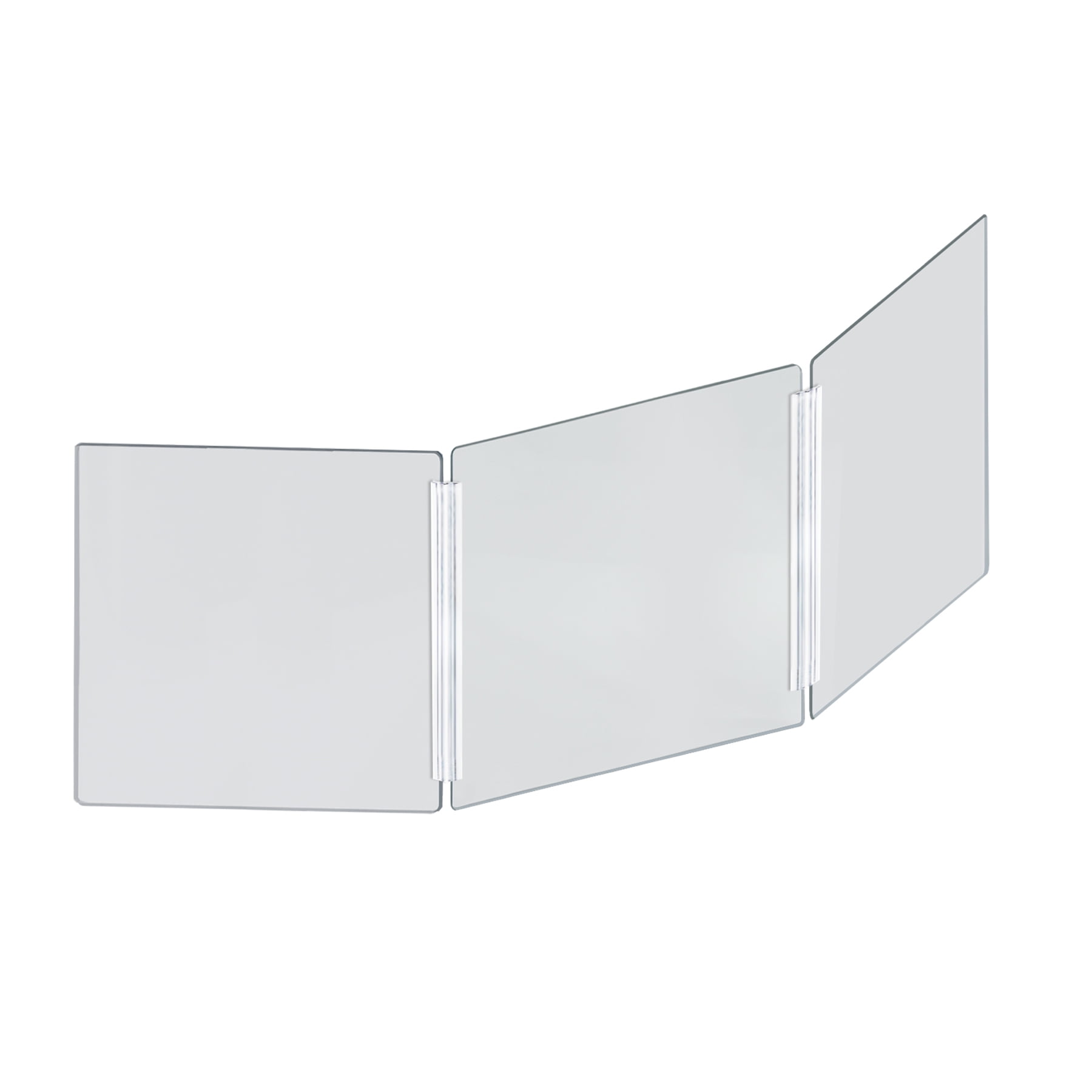 Azar Displays 176192-100 Medium 60" wide x 20" high Clear Acrylic Tri ...