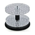 Azar Displays 225025 Two Tier Revolving Display 8"H x 11"Dia. - round ...