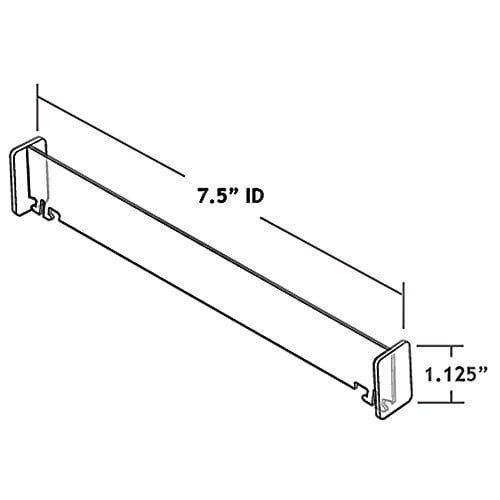 Azar Displays 225902 7.5"ID x 1.125" H Center Dividers (Pack of 50 ...