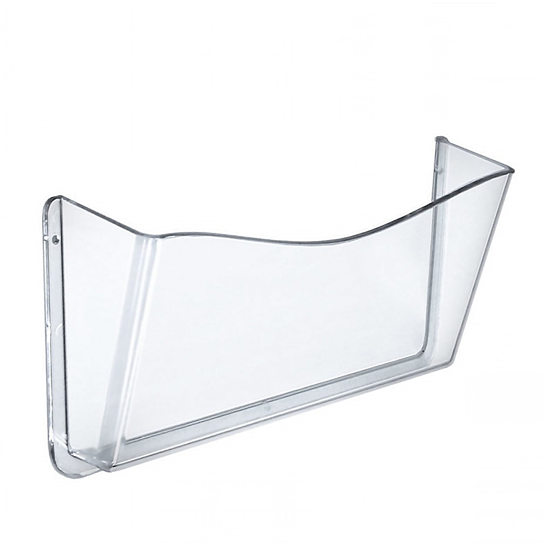 Azar Displays 250025 Clear Plastic Wall Mount File Holder with Hanging ...