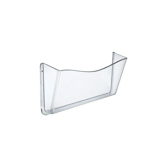 Azar Displays 250025 Clear Plastic Wall Mount File Holder with Hanging ...